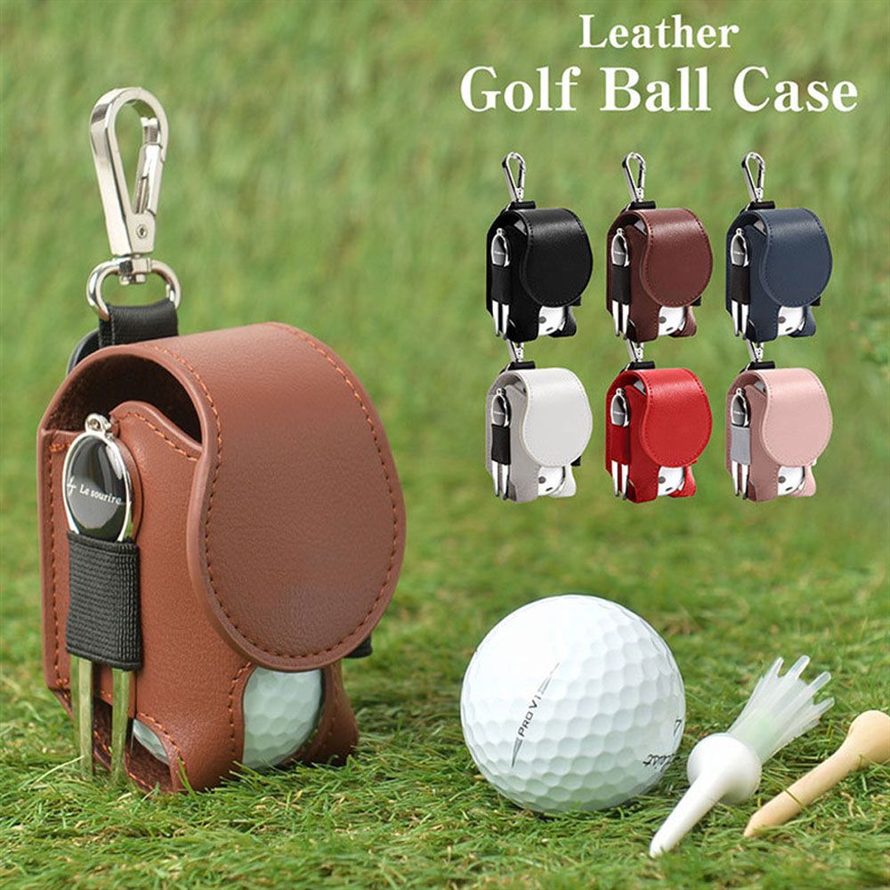 Mini Leather Golf Ball Pouch – GoldGolfing
